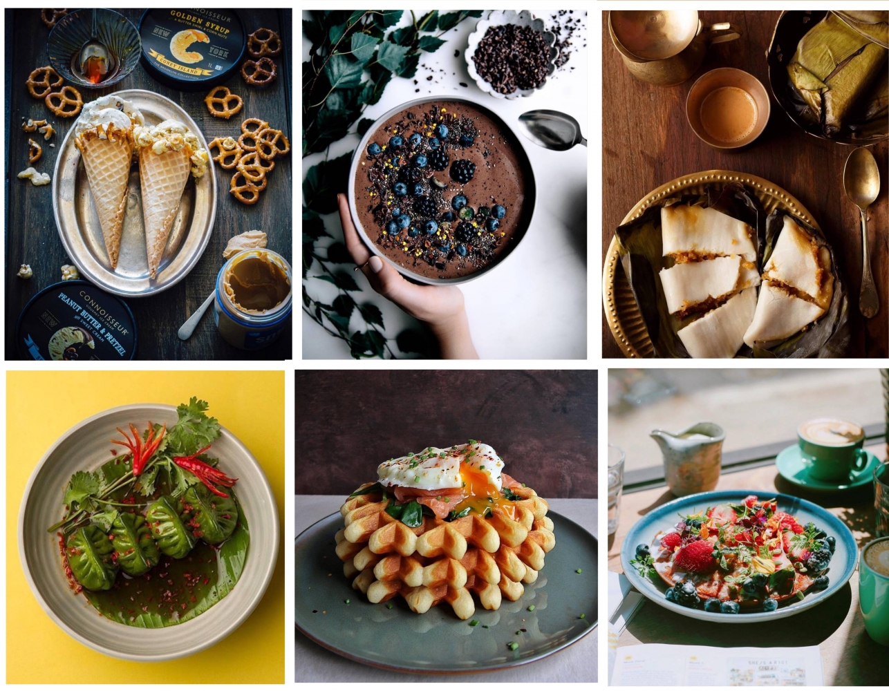 food collage - The Yellow Sparrow